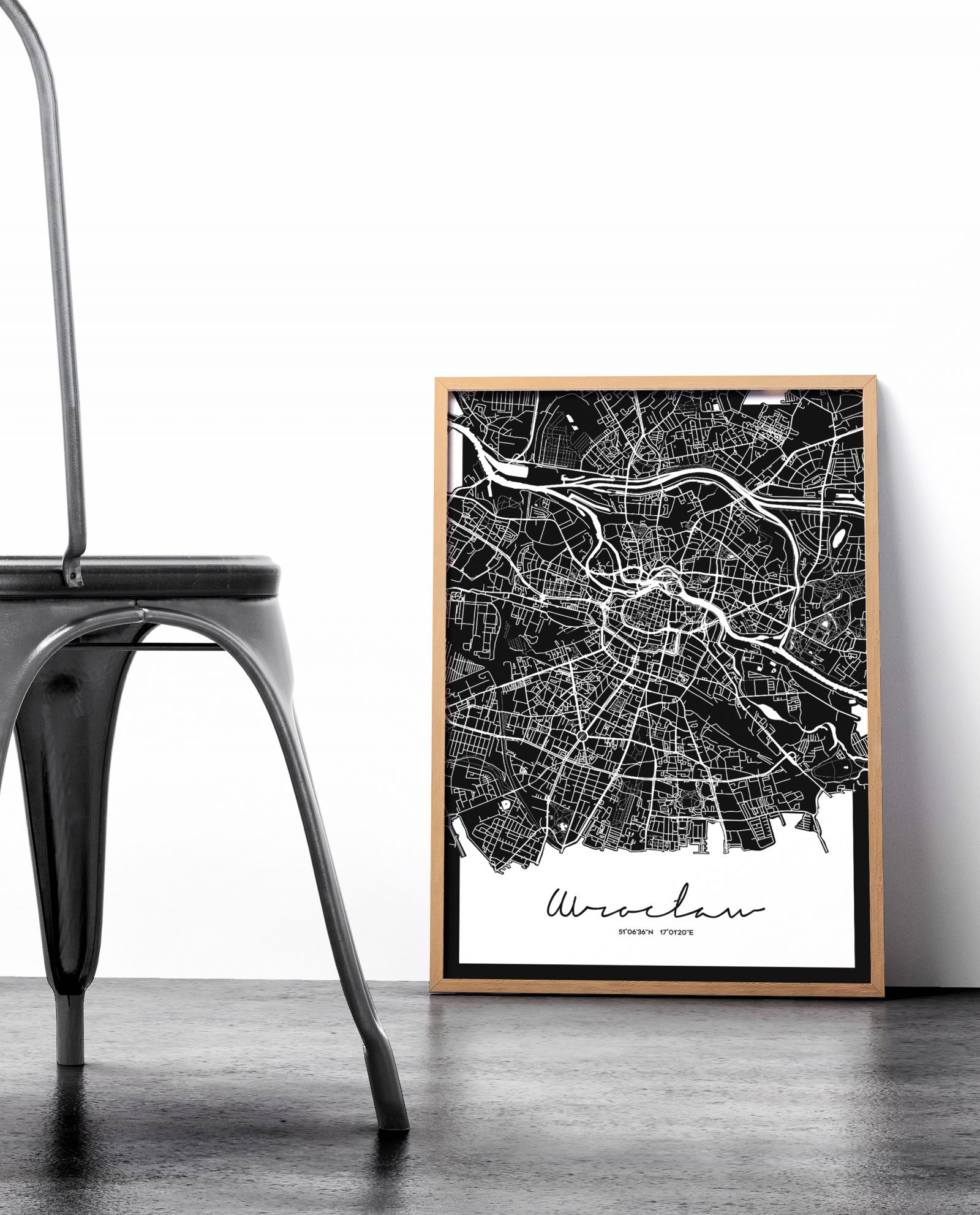 Grafika :: Plakaty :: Miasto :: Plakat Wrocław mapa